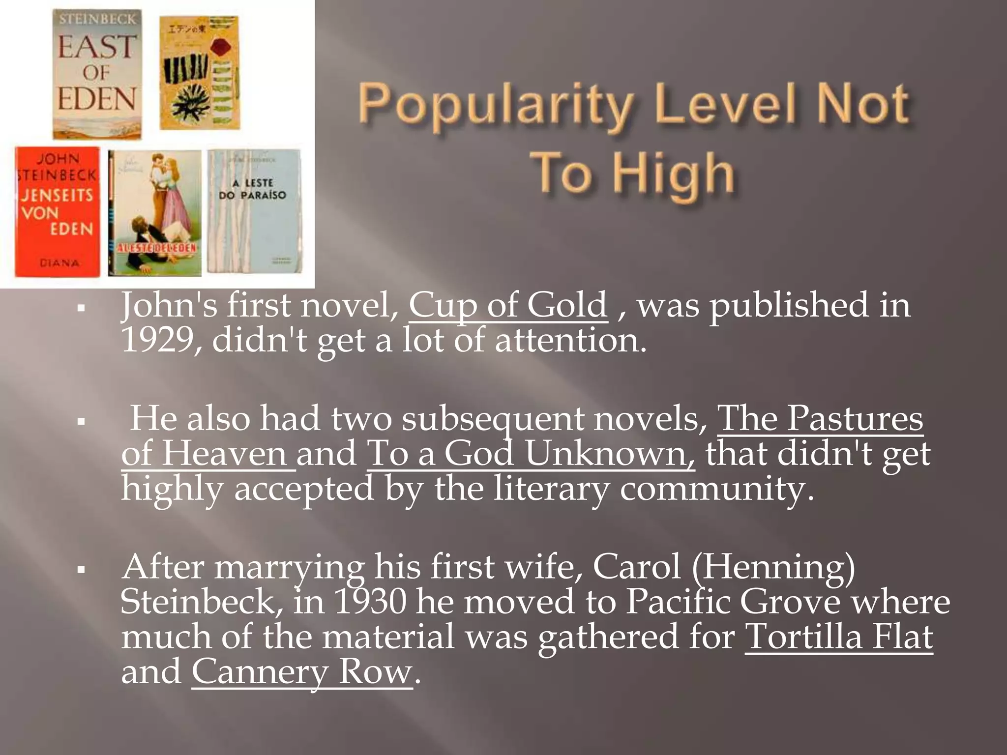JOhn Steinbeck | PPTX