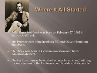 JOhn Steinbeck | PPT