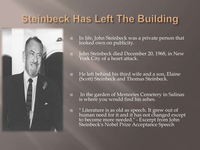 JOhn Steinbeck | PPT