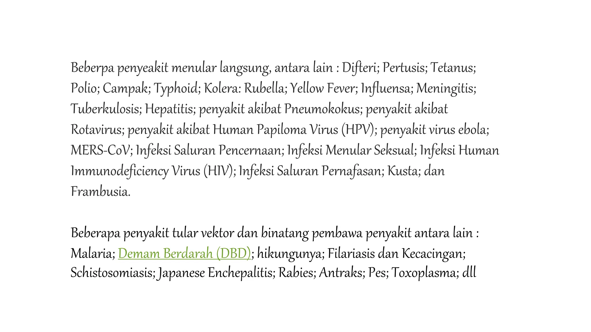 penyakit menular dan tidak menular pada manusia | PPTX