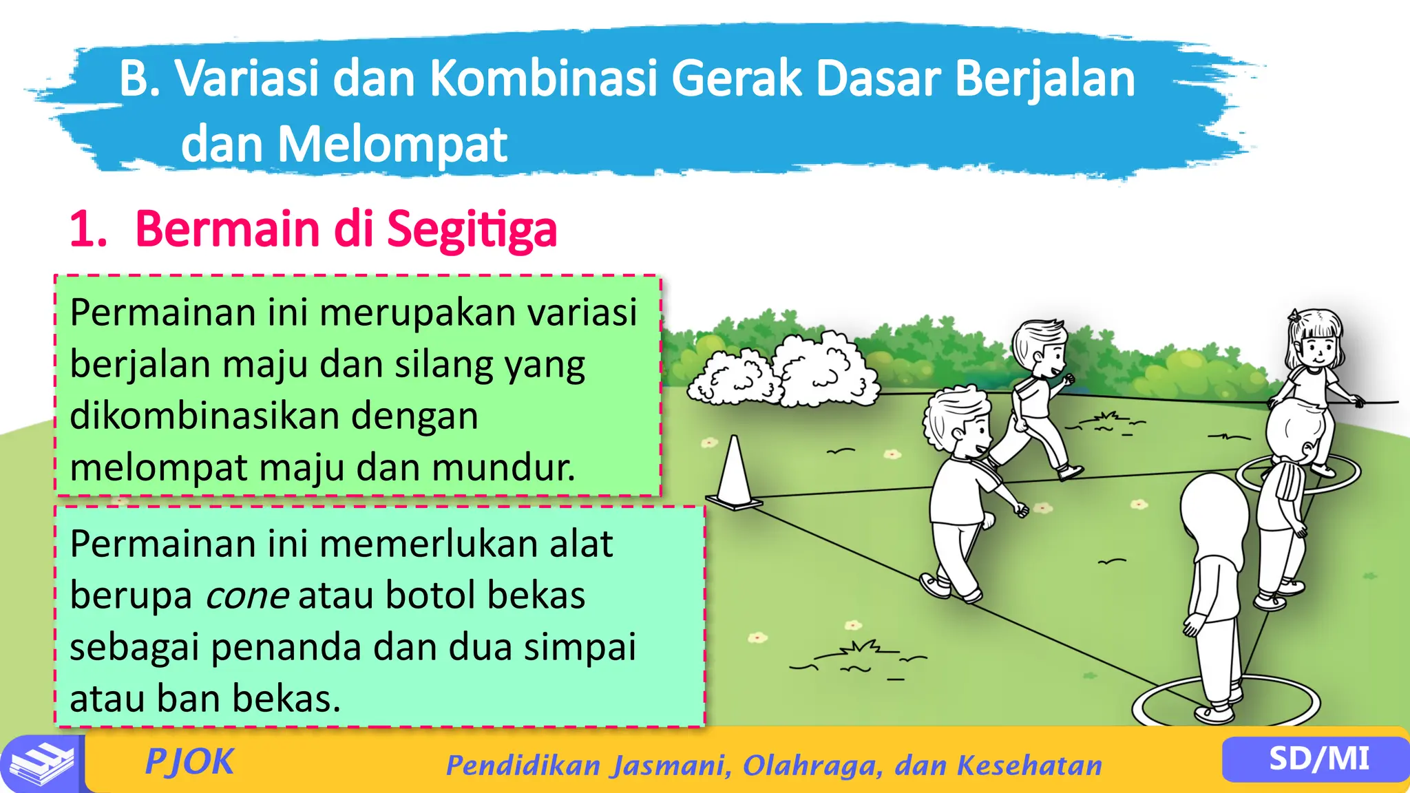 PJOK 3 Bab 1 Variasi dan Kombinasi Gerak Dasar Lokomotor.pptx