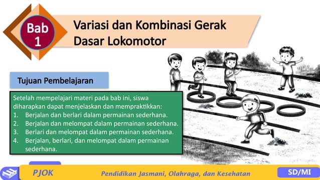 PJOK 3 Bab 1 Variasi dan Kombinasi Gerak Dasar Lokomotor.pptx