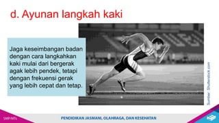 PJOK Kelas 7 Bab 3 Atletik.pptx berisi Teknik Start,gerakan kaki,ayunan lengan dan finish | PPT