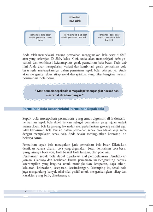 Pjok kelas x pertemuan 1 | PDF