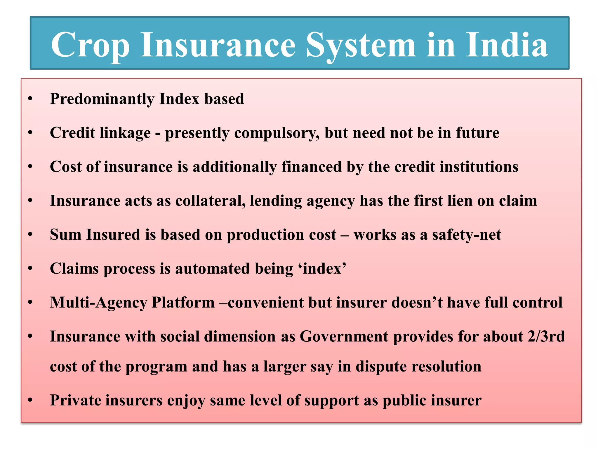 Crop insurance in India | PDF