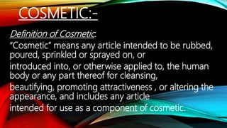 Packaging and labelling of cosmetics | PPTX