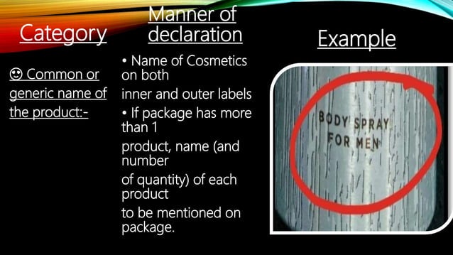 Packaging and labelling of cosmetics | PPTX