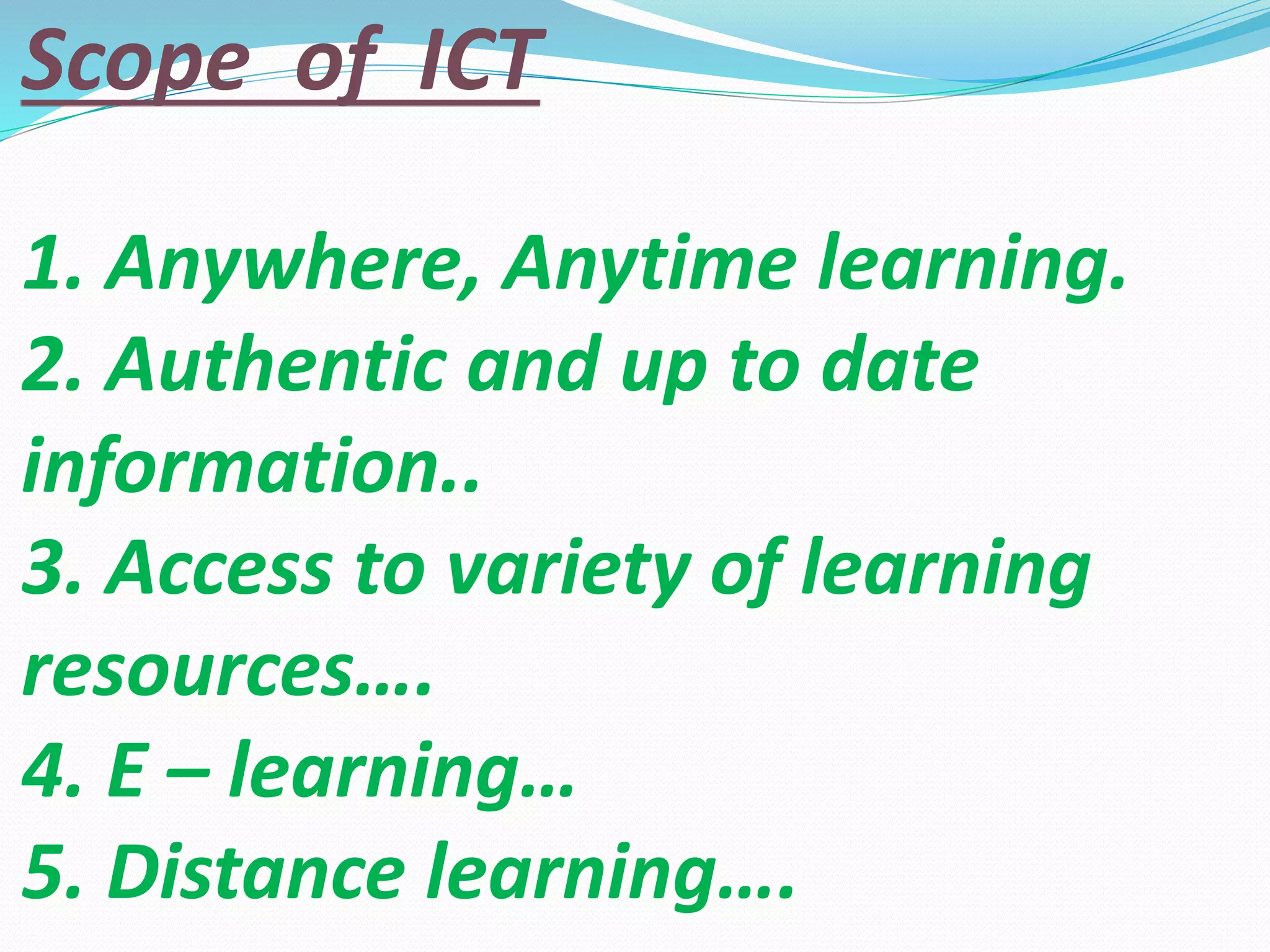 ICT PRESENTATION | PPTX