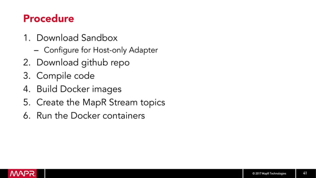 Spark and MapR Streams: A Motivating Example | PPT