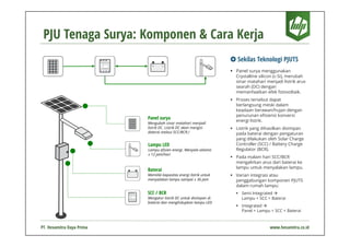Penerangan Jalan Tenaga Surya | PDF