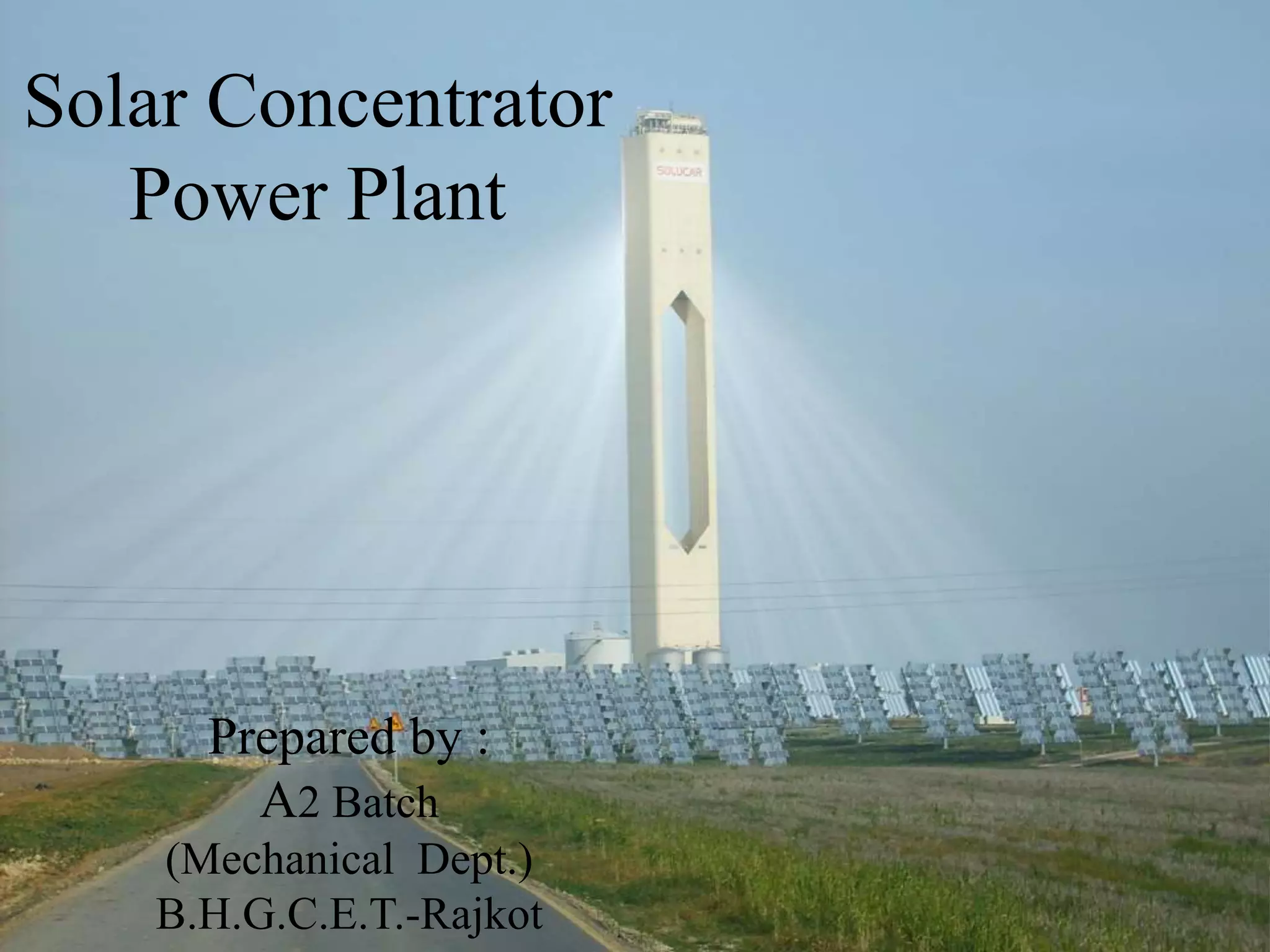 Solar concentrator | PPT