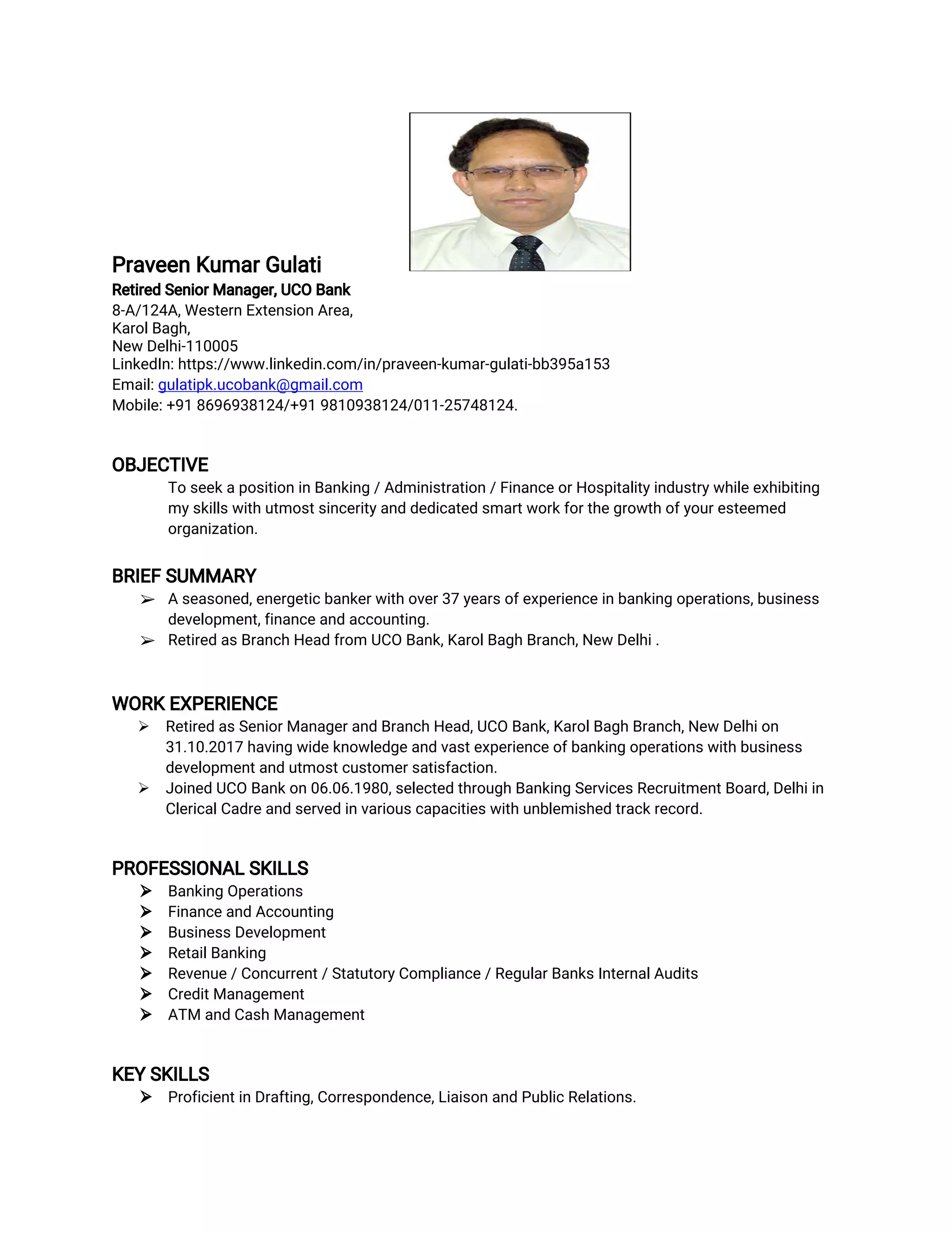 PK Resume | PDF | Business | Business and Finance