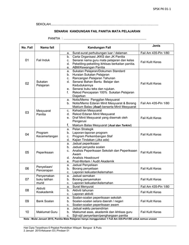 Pk01 1-senarai-kandungan-fail-panitia-baharu | DOC