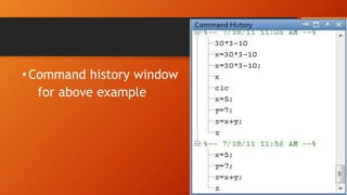 Basic matlab and matrix | PPTX
