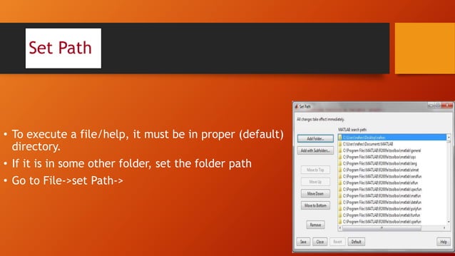 Basic matlab and matrix | PPTX | Computing | Technology & Computing