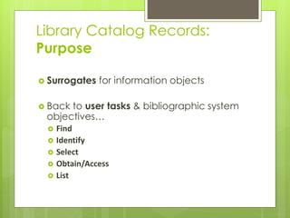 LIS 653, Session 4-A: Bibliographic Formats and MARC | PPTX