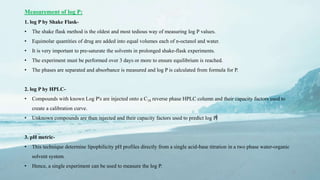 pKa and log p determination | PPTX