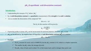 pKa and log p determination | PPTX