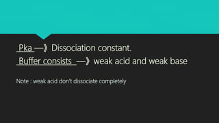 Pka value of weak acid experiment by titrations method | PPTX