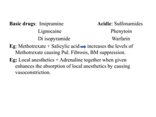 Pharmacokinetics and Drug Interaction | PPTX