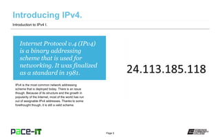 Pace IT - Introduction to_IPv4 (part 1) | PPT