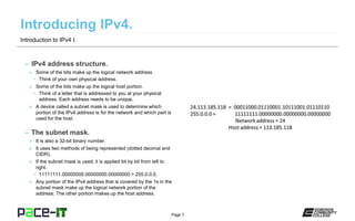 Pace IT - Introduction to_IPv4 (part 1) | PPT