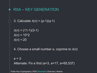 Public Key Cryptosystems and RSA | PPT