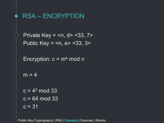 Public Key Cryptosystems and RSA | PPT