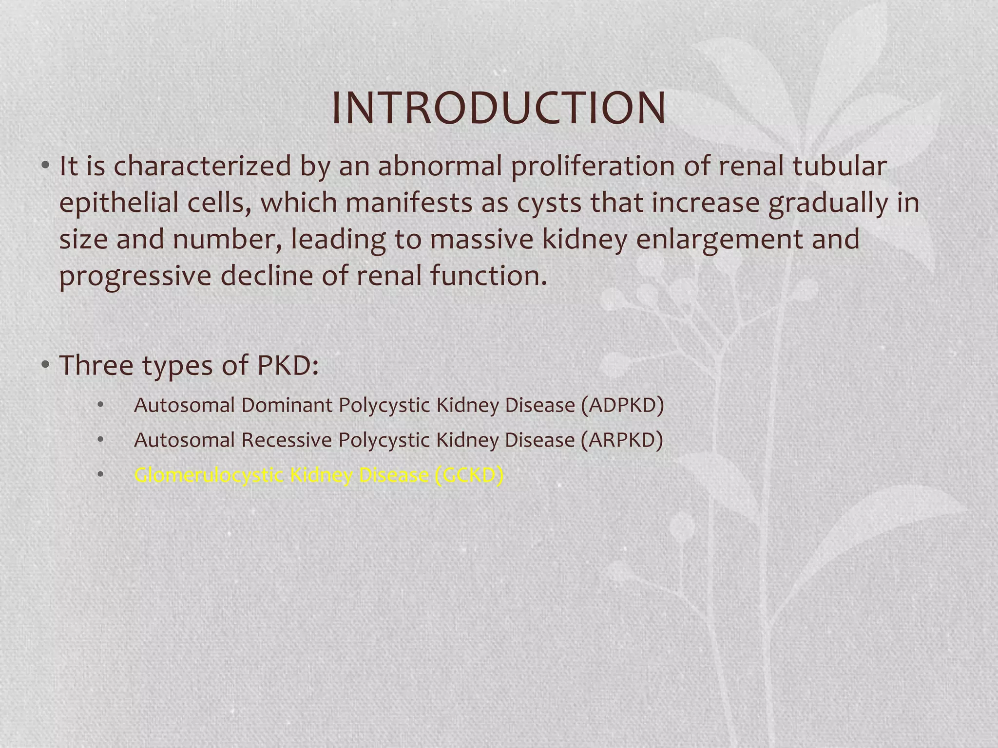 Polycystic Kidney Disease | PPTX