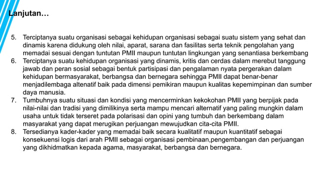 Materi PKD-Strategi Pengembangan PMII Berbasis | PPTX