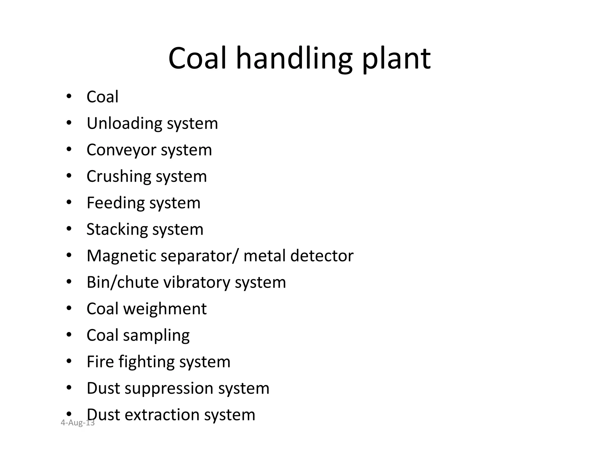 Planning a coal handling plant | PDF
