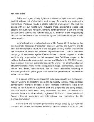 Prime Minister Shehbaz Sharif speech at 77th Session of UNGA | PDF