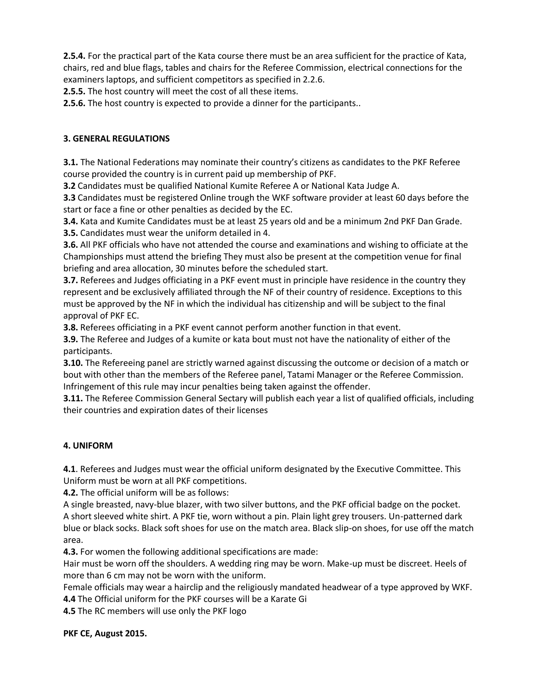 PKF REFEREE COMMISION RULES | PDF