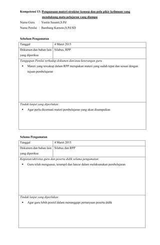 CONTOH PKG GURU KELAS | DOCX