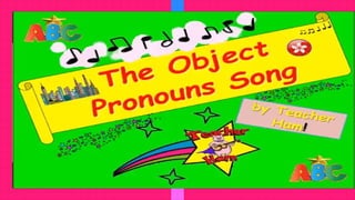 Subject and object pronoun for middle school | PPTX