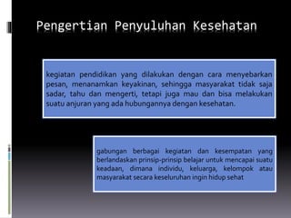 KONSEP TENTANG PENYULUHAN MASYARAKAT | PPTX