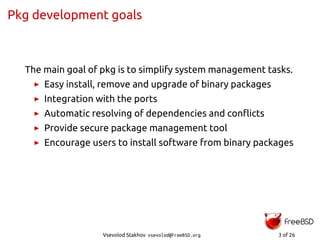 Pkg slides from BSDCan conference | PDF