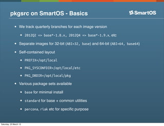 pkgsrc on SmartOS | PPT