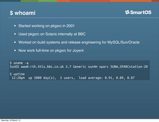 pkgsrc on SmartOS | PPT