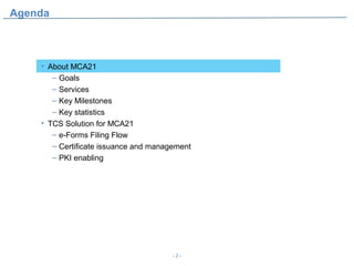Pki enabling applications and mca implementation in tcs | PPT