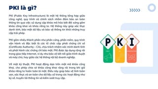 PKI là gì? Tổng quan về Public Key Infrastructure PPT.pdf