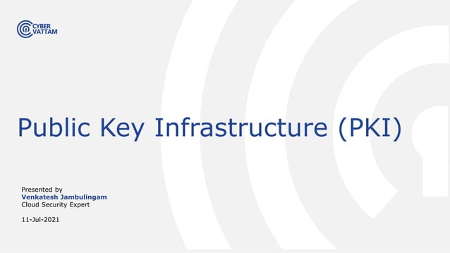 Public key Infrastructure (PKI) | PDF