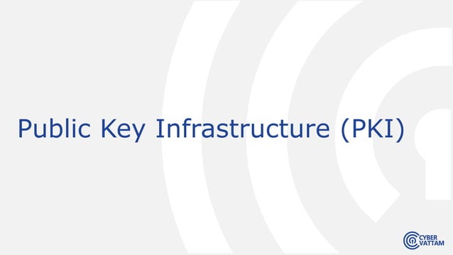Public key Infrastructure (PKI) | PDF