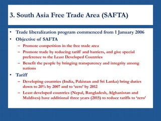 ASEAN and SAARC Regional Trade- PK Joshi | PPTX