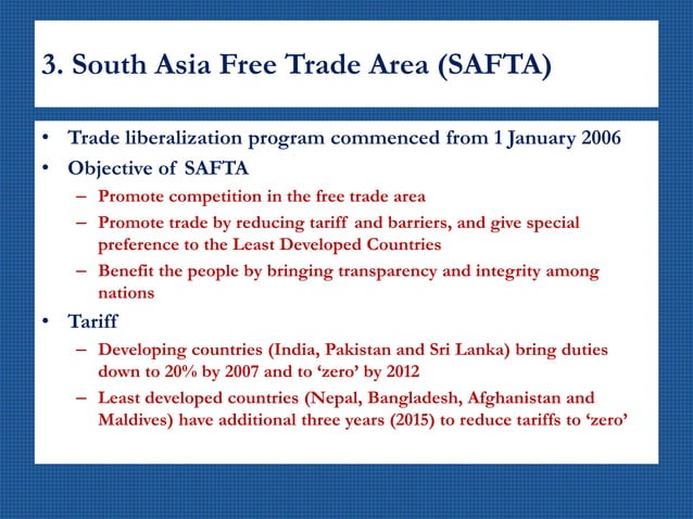 ASEAN and SAARC Regional Trade- PK Joshi | PPT