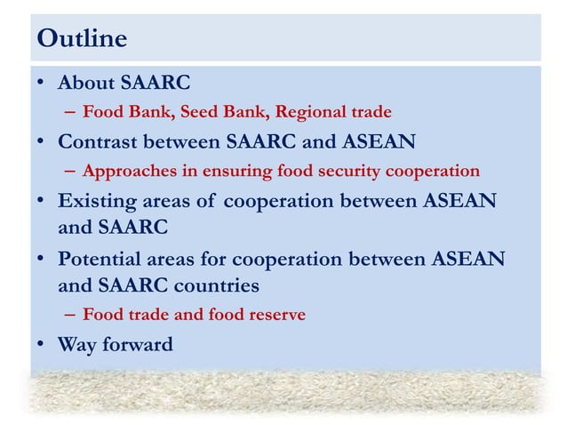 ASEAN and SAARC Regional Trade- PK Joshi | PPTX