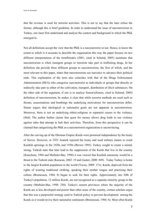 Pkk and narco_terrorism | PDF