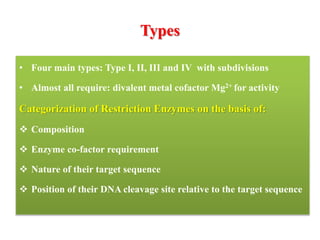 Restriction enzymes | PPTX