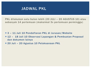Panduan PKL | PPTX