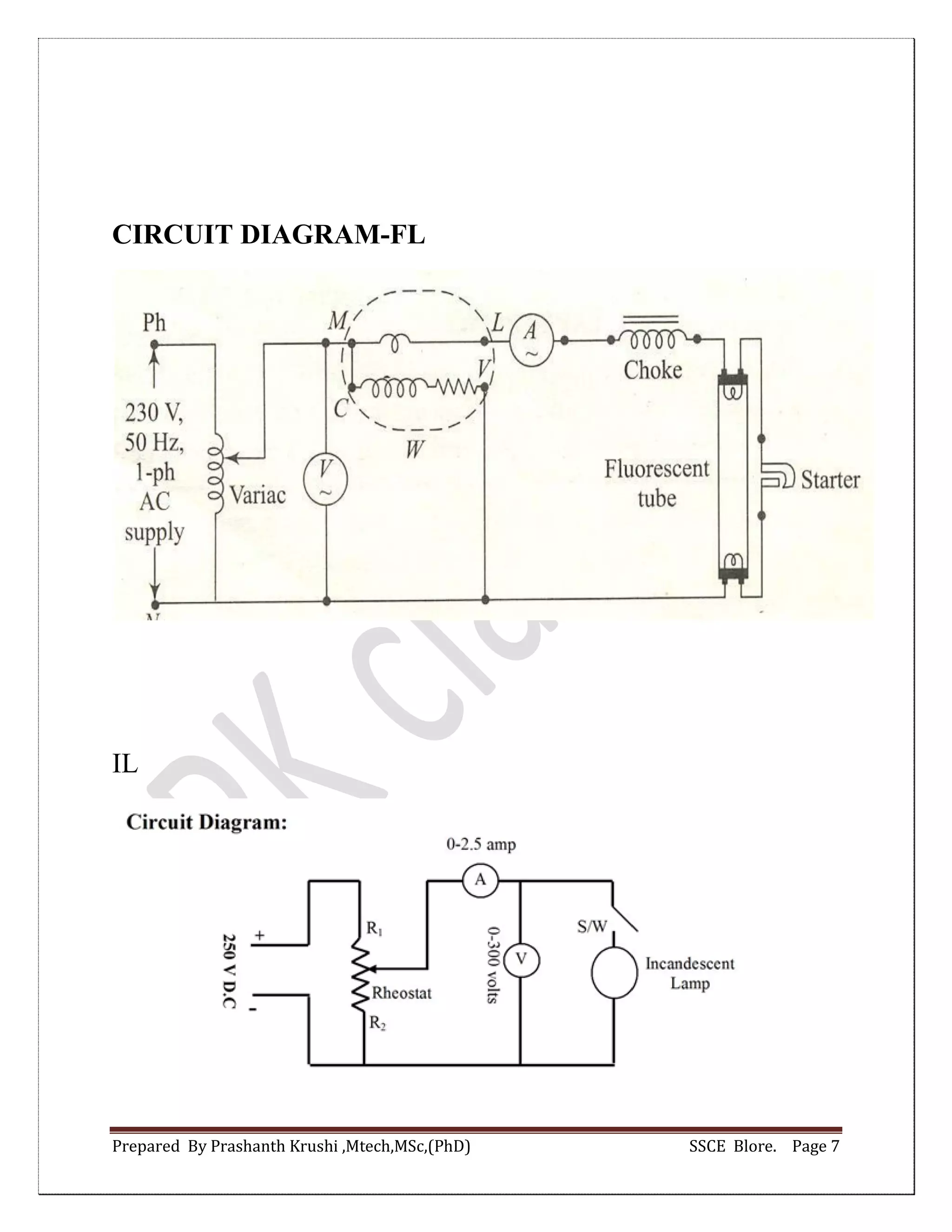 Basic Electrical Engineering Lab Manual 2018 cbcs scheme VTU | PDF